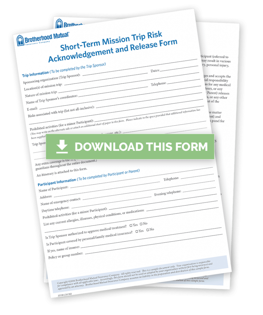 Short Term Mission Release Form Faith Ventures short-term-mission-release-form-faith-ventures